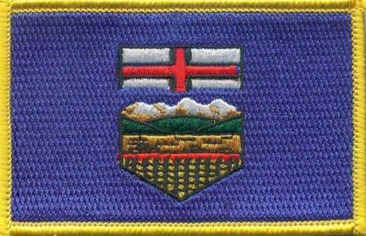 Alberta Flag Patch 3.5" x 2.5" | World Flags Direct