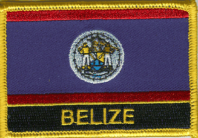 Belize | Flag Patch with Name | World Flags Direct