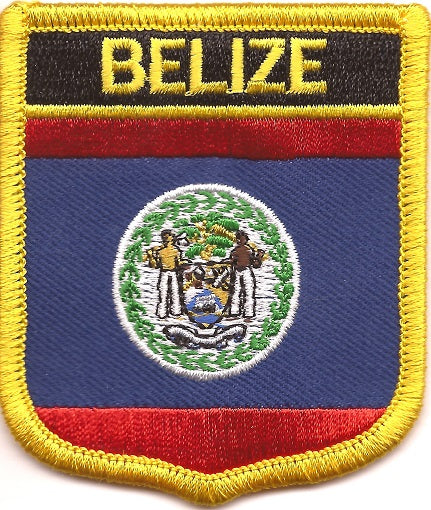 Belize | Shield Flag Patch | World Flags Direct