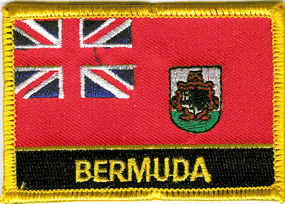 Bermuda | Flag Patch with Name | World Flags Direct