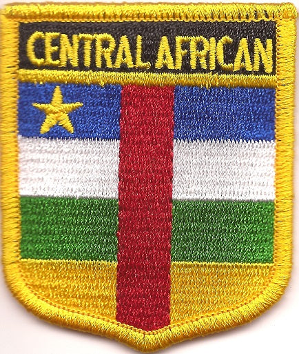 Central African Republic | Shield Flag Patch | World Flags Direct