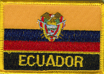 Ecuador | Flag Patch with Name | World Flags Direct