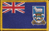 Falkland Islands | World Flag Patch | 3.5" x 2.25" Rectangle | World Flags Direct