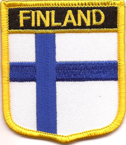 Finland | Shield Flag Patch | World Flags Direct