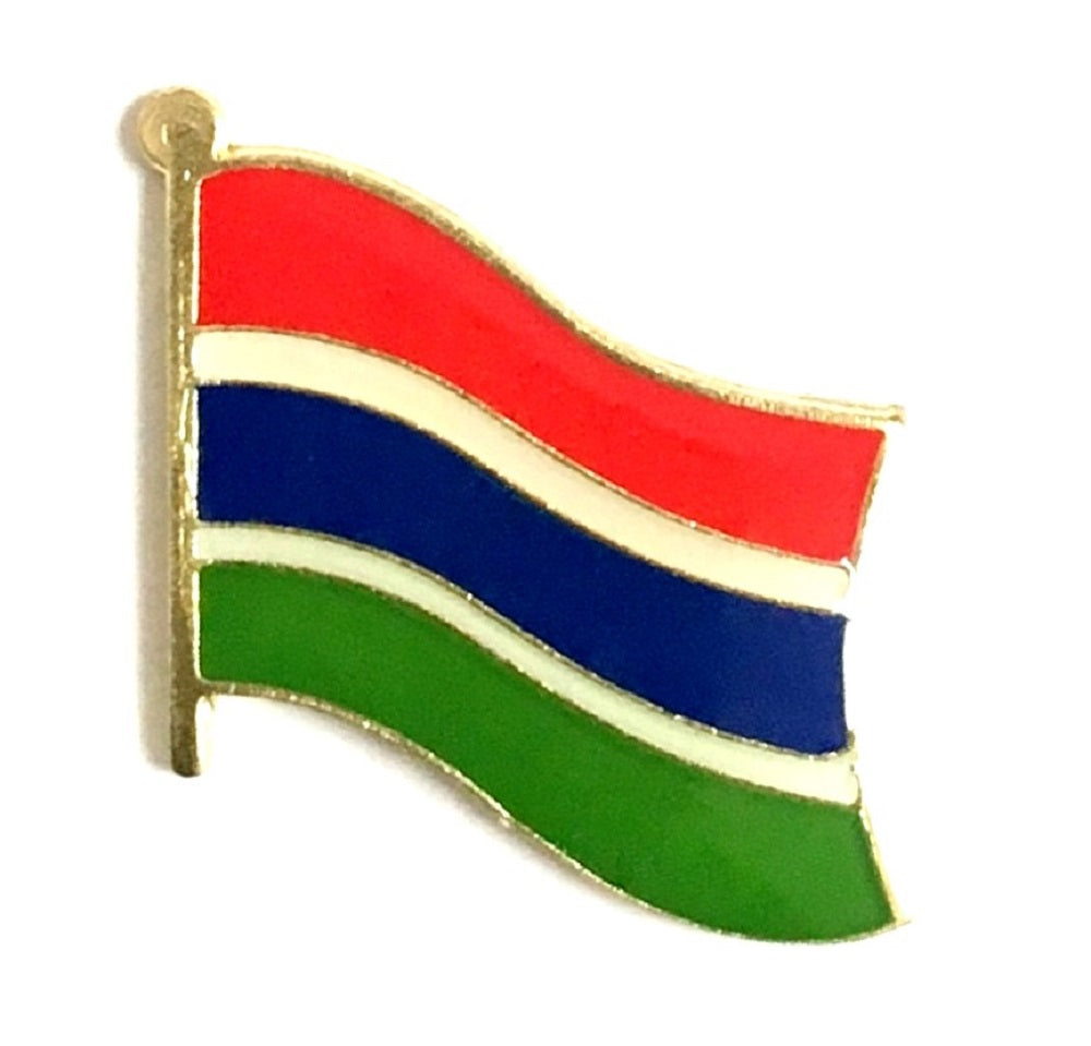 Gambia | Single Flag Pin | World Flags Direct
