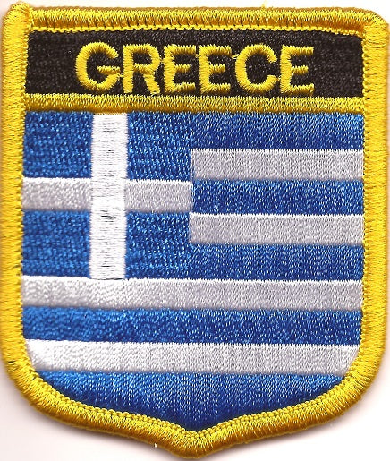 Greece | Shield Flag Patch | World Flags Direct