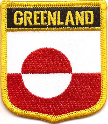 Greenland | Shield Flag Patch | World Flags Direct