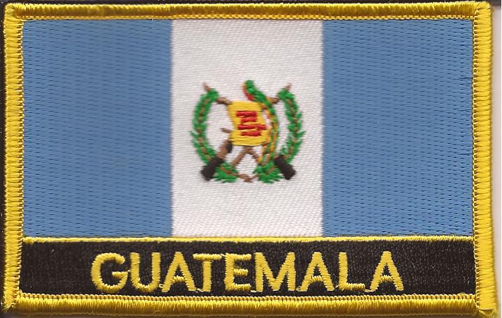 Guatemala | Flag Patch with Name | World Flags Direct
