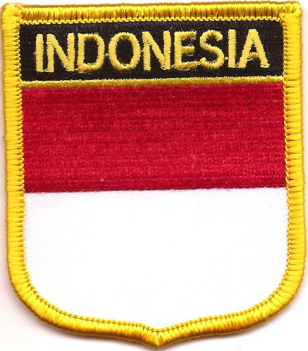 Indonesia | Shield Flag Patch | World Flags Direct