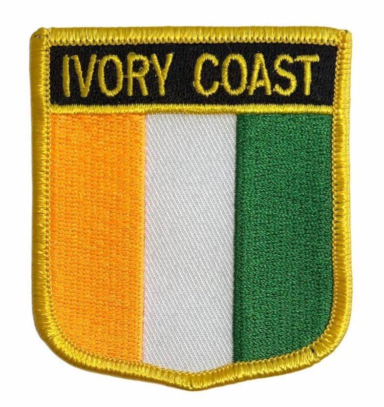 Ivory Coast | Shield Flag Patch | World Flags Direct
