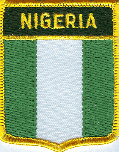 Nigeria | Shield Flag Patch | World Flags Direct