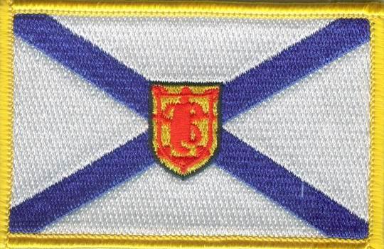 Nova Scotia | Flag Patch | 3.5″x2.5″ Golden Border | World Flags Direct