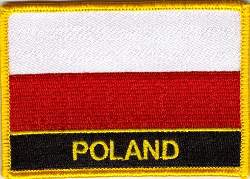 Poland | Flag Patch with Name | World Flags Direct