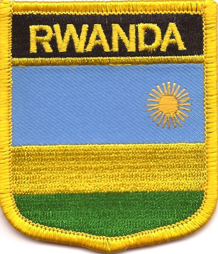 Rwanda | Shield Flag Patch | World Flags Direct