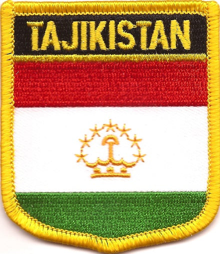 Tajikistan | Shield Flag Patch | World Flags Direct