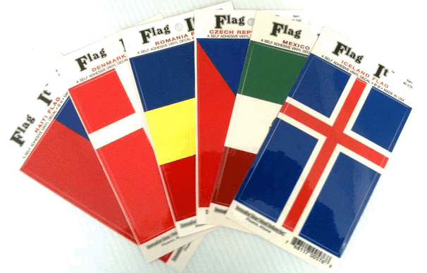 Flag Stickers and Decals | World, State, Military | Flag It | World ...