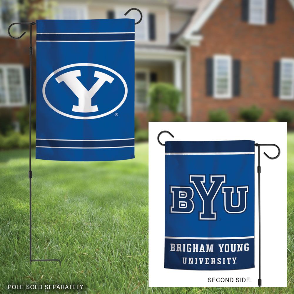 BYU (Brigham Young) Cougars 12.5” x 18″ College Garden Flag | World ...