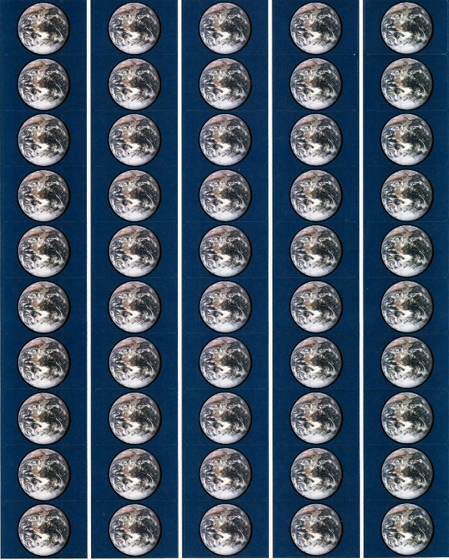 Earth Flag | Flag Stickers | 50 per Sheet | World Flags Direct