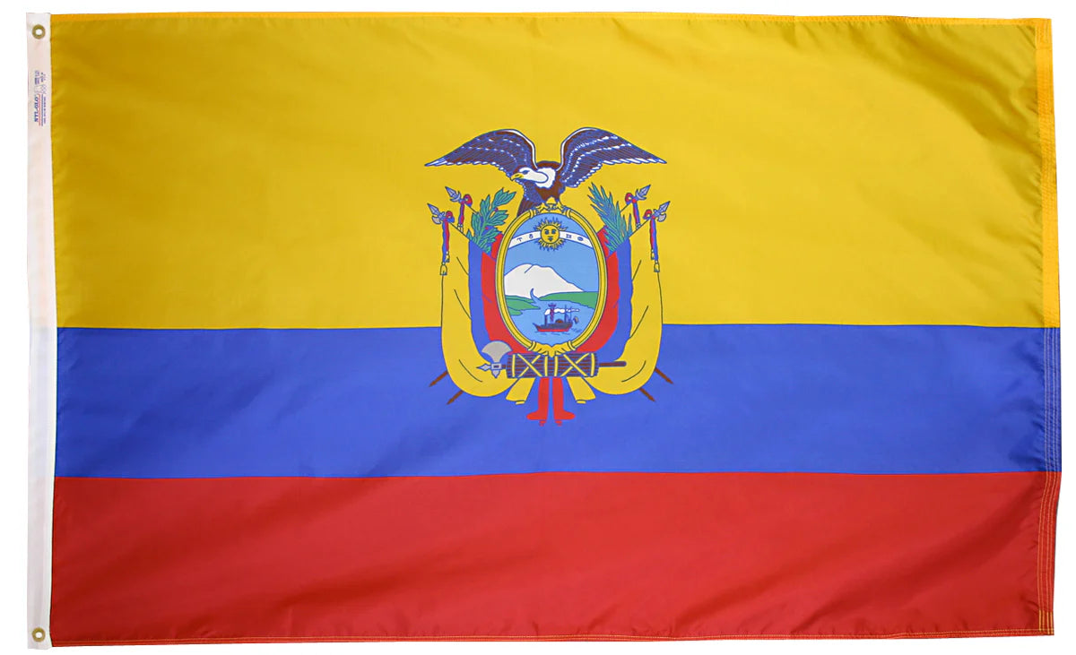 Ecuador | World Flag | 3′x5′ Nylon | World Flags Direct