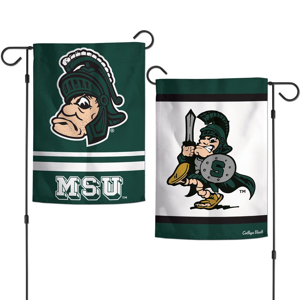 Michigan State Spartans (Vault) 12.5” x 18″ College Garden Flag | World ...