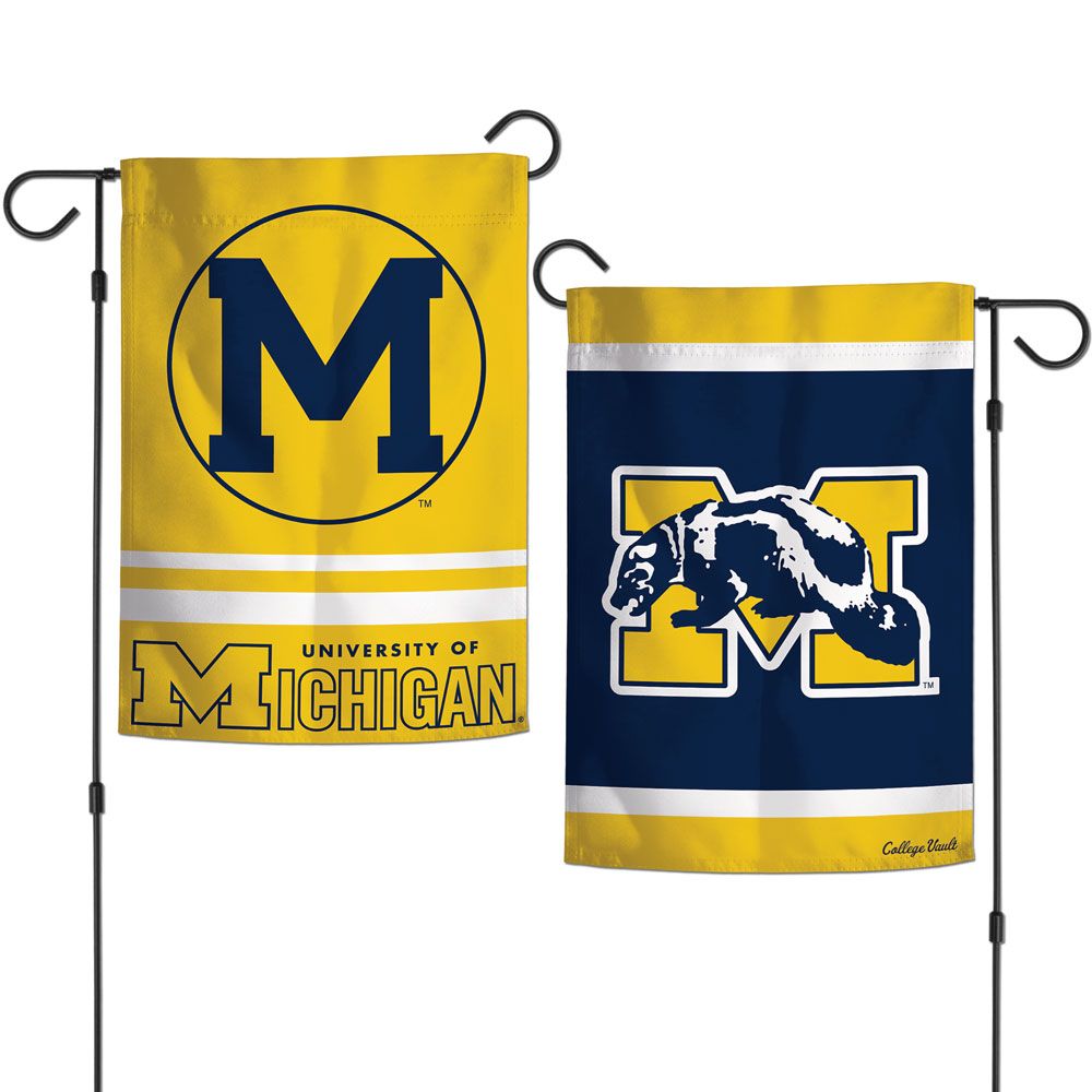 Michigan Wolverines (Vault) 12.5” x 18″ College Garden Flag | World ...