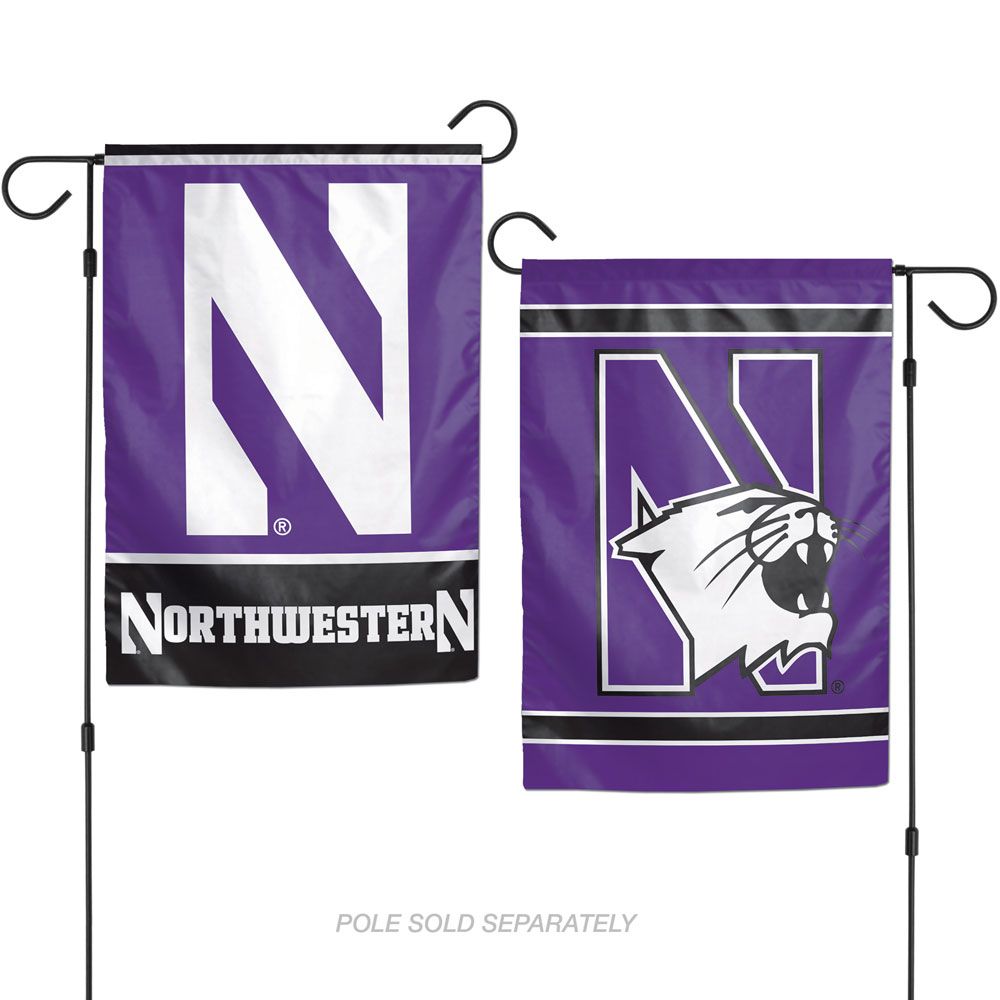 Northwestern Wildcats 12.5” x 18″ College Garden Flag | World Flags Direct