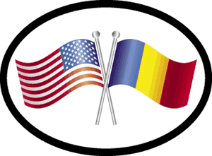 Romania Oval Friendship Decal | World Flags Direct