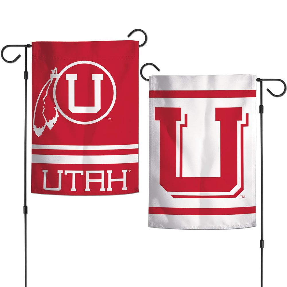 Utah Utes (Vault) 12.5” x 18″ College Garden Flag | World Flags Direct