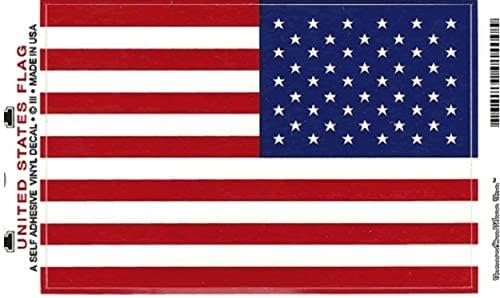 USA Right Hand Flag Decal 3.5″ x 5″ | World Flags Direct