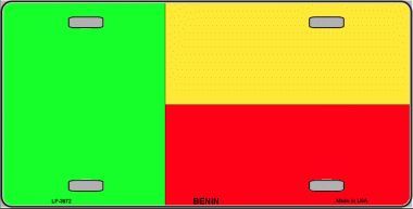 Benin | License Plate | World Flags Direct