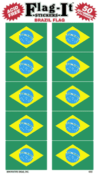 Flag-It International Flag Sheet Stickers | World Flags Direct