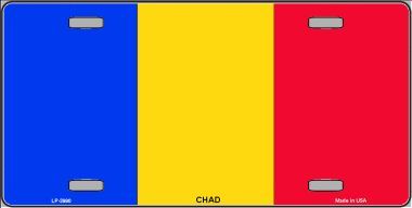 Chad | License Plate | World Flag Car Decorations On Sale | World Flags ...