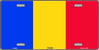 Chad | License Plate | World Flag Car Decorations On Sale | World Flags ...