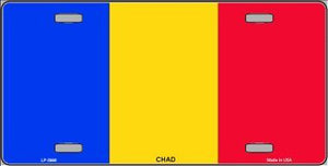 Chad | License Plate | World Flag Car Decorations On Sale | World Flags ...