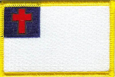 Christian Flag Emblem Patch | World Flags Direct