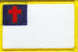 Christian Flag Emblem Patch | World Flags Direct