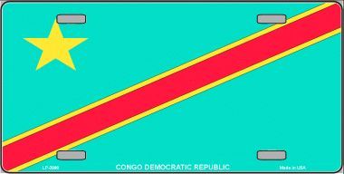 Congo, Democratic Republic | License Plate | World Flags Direct