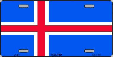 Iceland | License Plate | World Flag Car Decorations On Sale | World ...