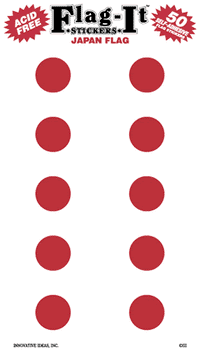 Flag-It Japan Flag Stickers | World Flags Direct