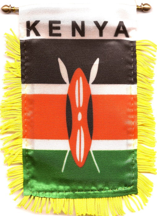 Kenya Mini Window Banner | World Flags Direct