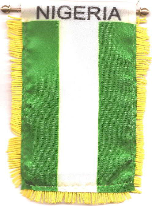 Nigeria Mini Window Banner | World Flags Direct