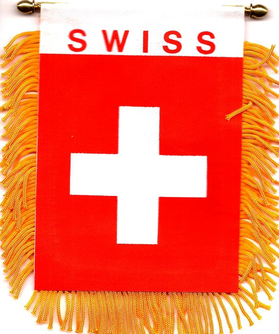 Switzerland Mini Window Banner | World Flags Direct