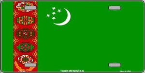 Turkmenistan | License Plate | World Flags Direct