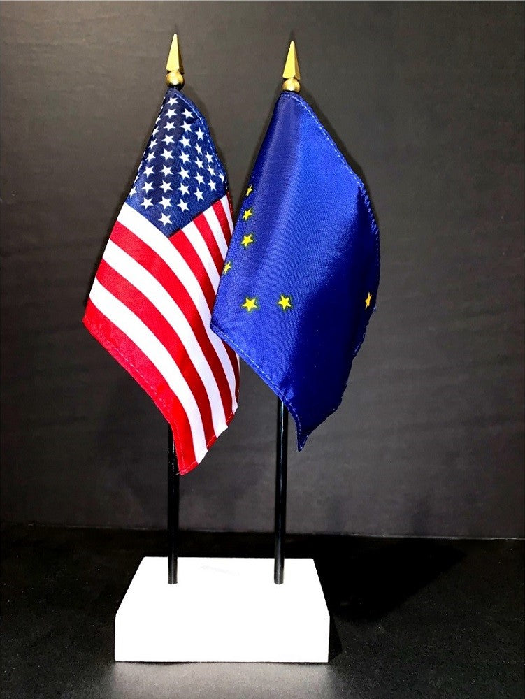 State and USA Flag Desk Set | World Flags Direct