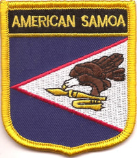 American Samoa | Shield Flag Patch | World Flags Direct