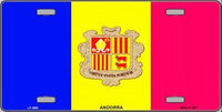 Andorra | License Plate | World Flag Car Decorations On Sale | World ...