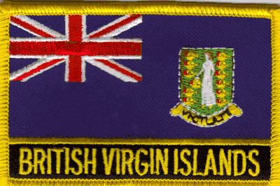 British Virgin Islands | Flag Patch with Name | World Flags Direct
