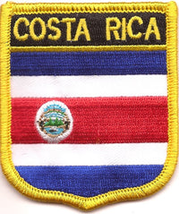 Costa Rica | Shield Flag Patch | World Flags Direct