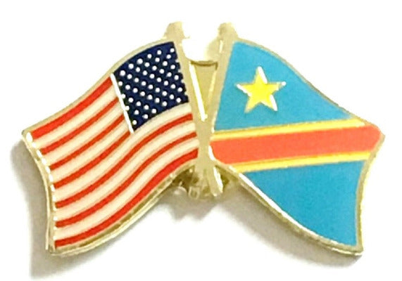 Democratic Republic of Congo | Double Flag Pin | World Flags Direct