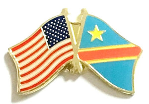 Democratic Republic of Congo | Double Flag Pin | World Flags Direct
